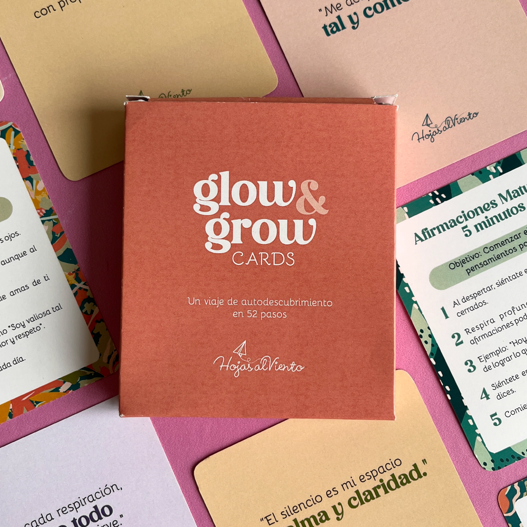Glow and Grow Cards – Hojas alviento